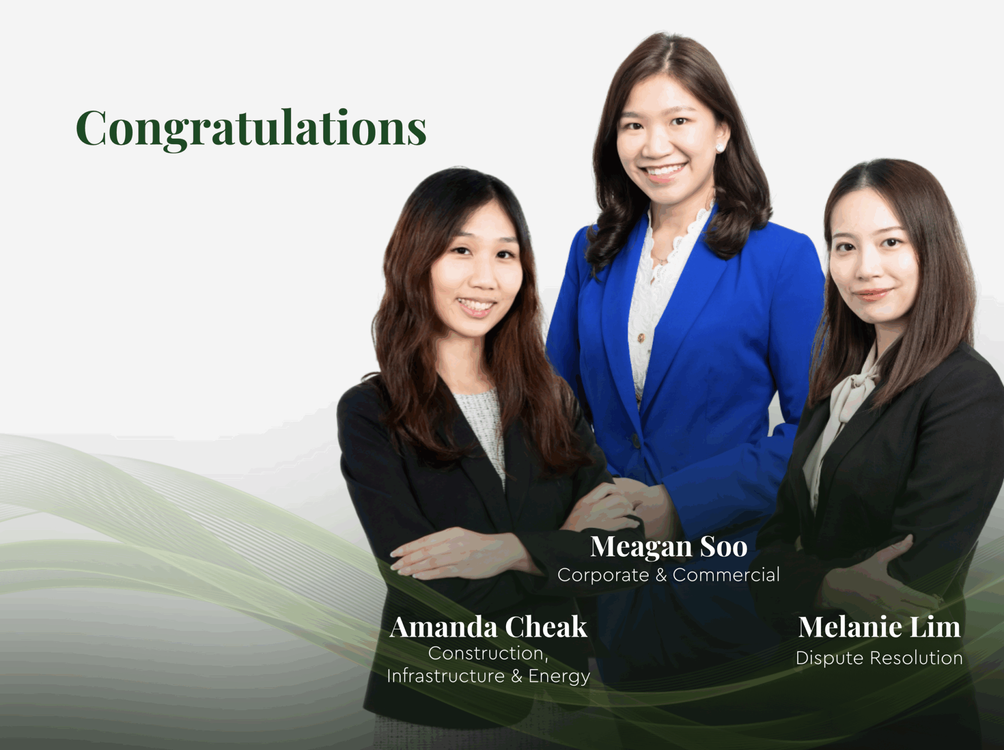 Congratulations Amanda, Meagan and Melanie - Raja, Darryl & Loh